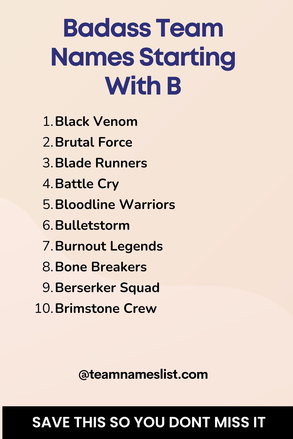 500+ Team Names That Start With B (Cool, Creative, and Catchy) - Team ...